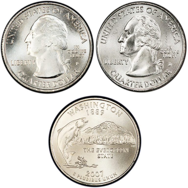 2007 Washington State Quarters | Surfcoins