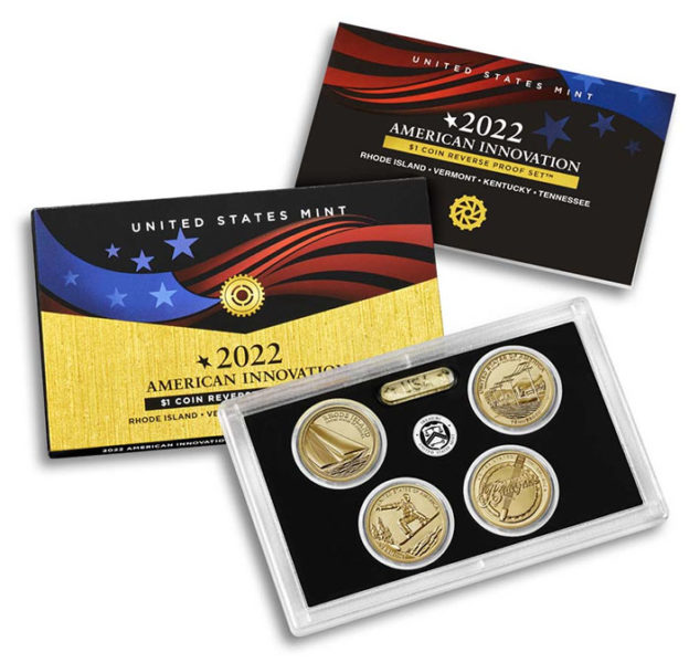 2022 S $1 American Innovation Dollar Reverse Proof Set – Surfcoins
