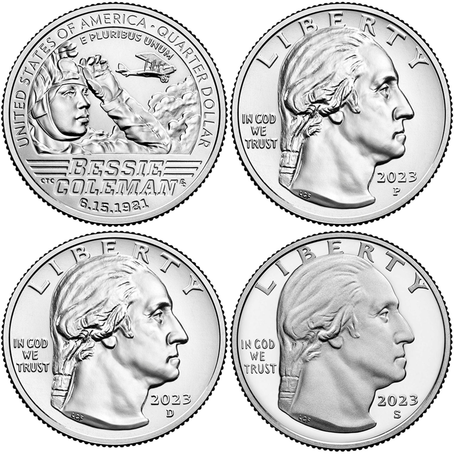 2023 American Women Quarters Bessie Coleman - Surfcoins