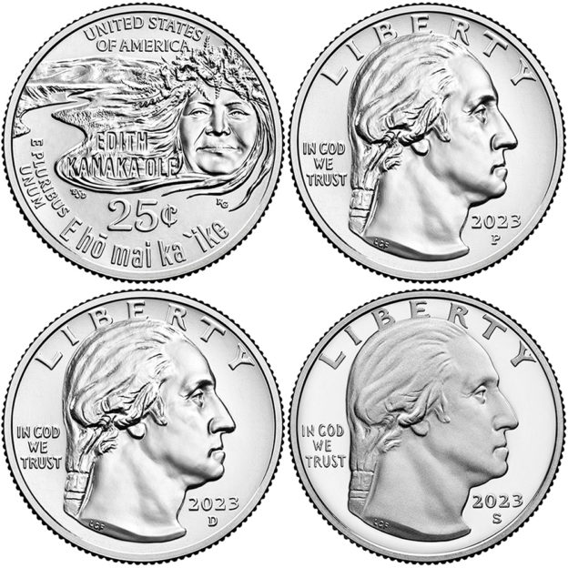 2023 American Women Quarters Edith Kanakaole - Surfcoins