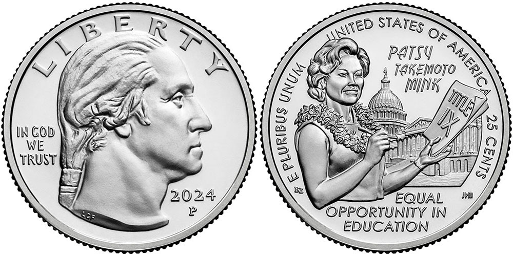 2024 American Women Quarters Patsy Takemoto Mink – Surfcoins