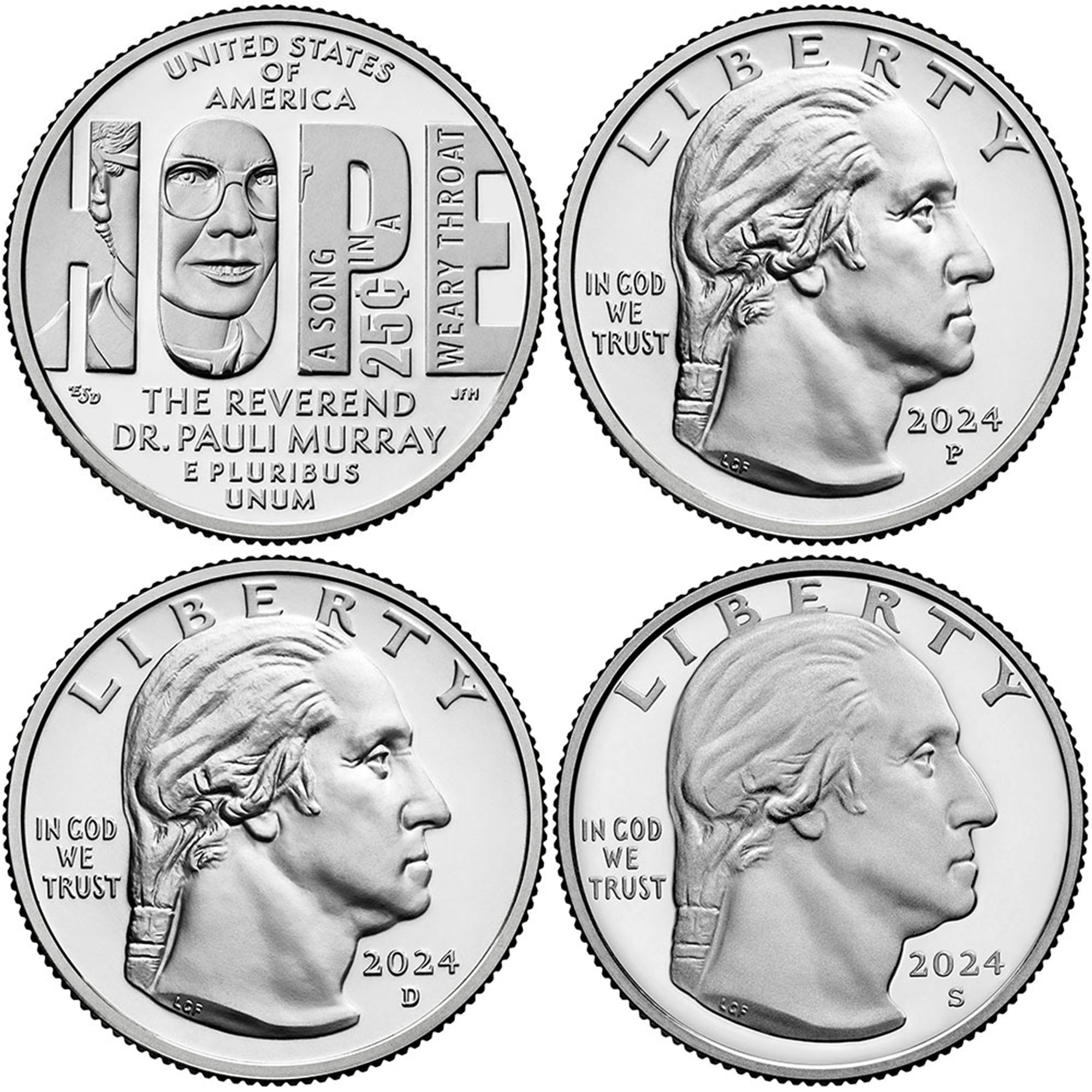 2024 American Women Quarters Rev. Dr. Pauli Murray – Surfcoins