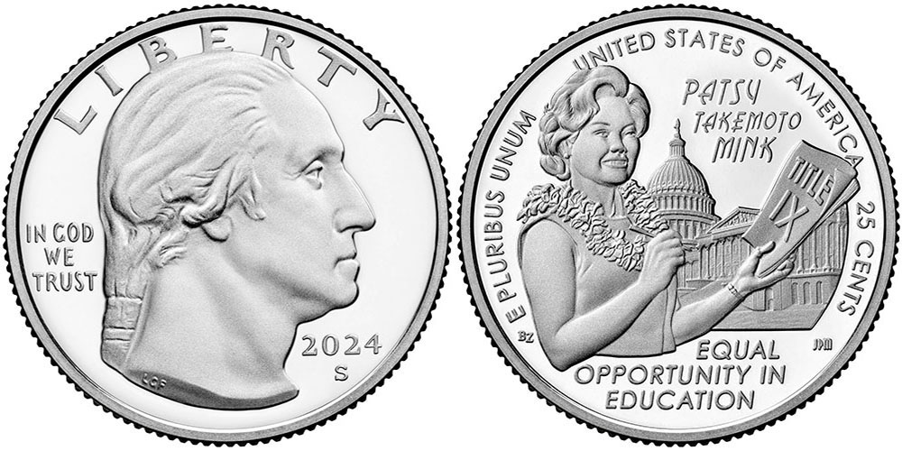 2024 American Women Quarters Patsy Takemoto Mink – Surfcoins